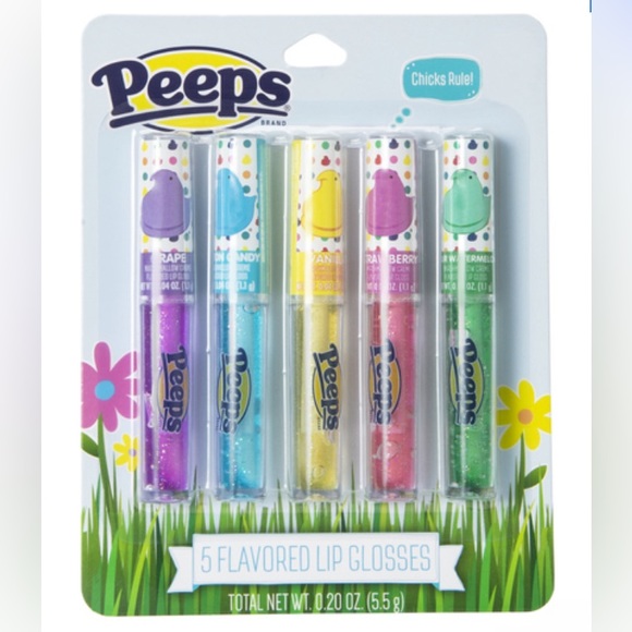 Peeps | Makeup | Peeps Flavored Lip Gloss Set Of 5 New | Poshmark